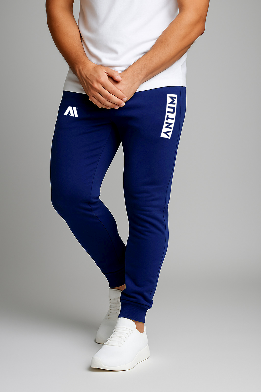 Navy blue colour Track Pant (With zipper pocket Fully stretchable ...
