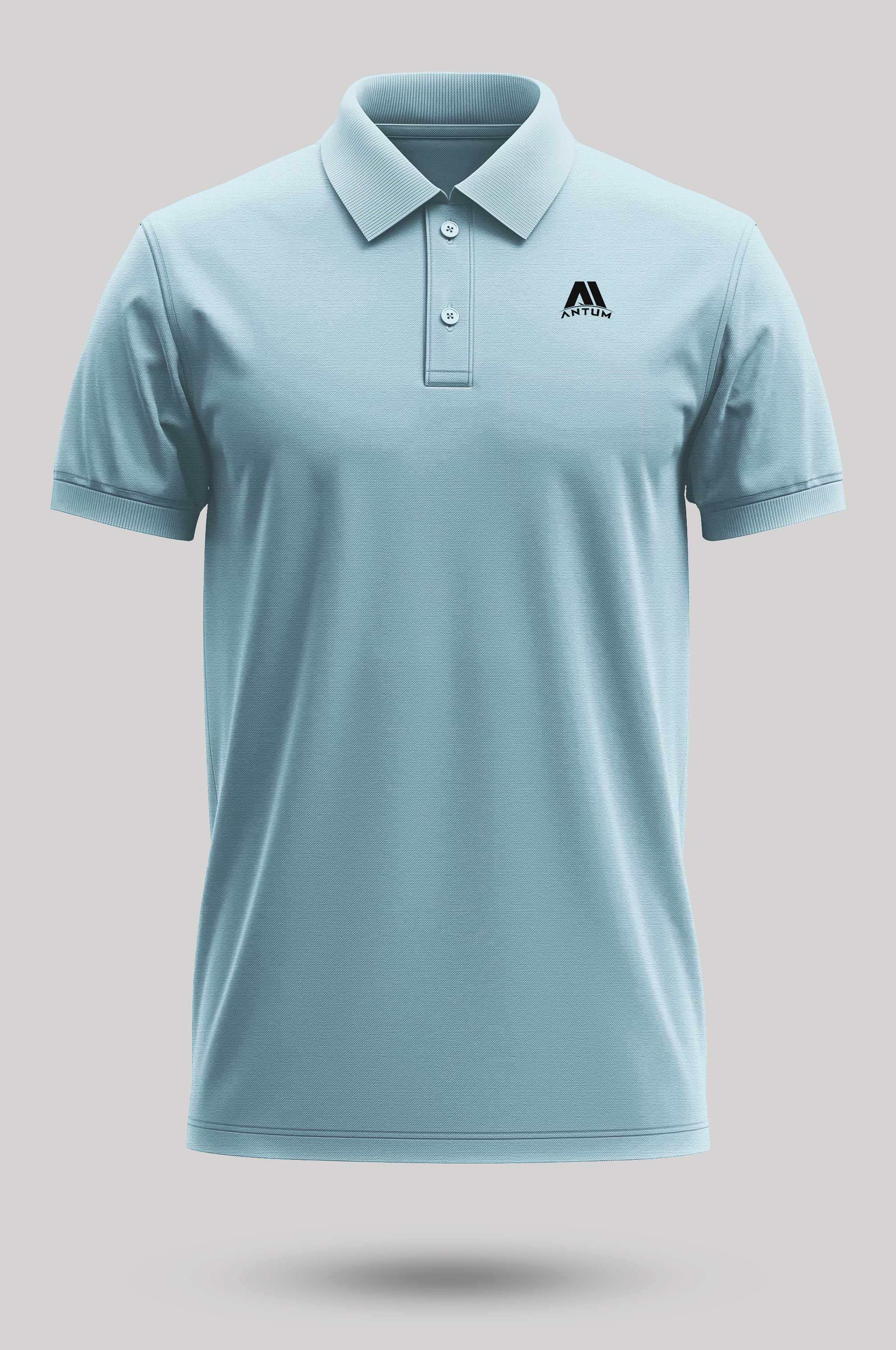 Light Blue Colour Polo T-shirt (Premium Collection) – Antum Apparels